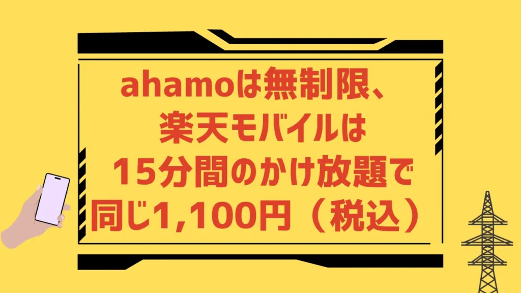 ahamoと楽天モバイルを比較！料金・速度の違いは？どっちが繋がりやすい？ | モバイルナレッジ